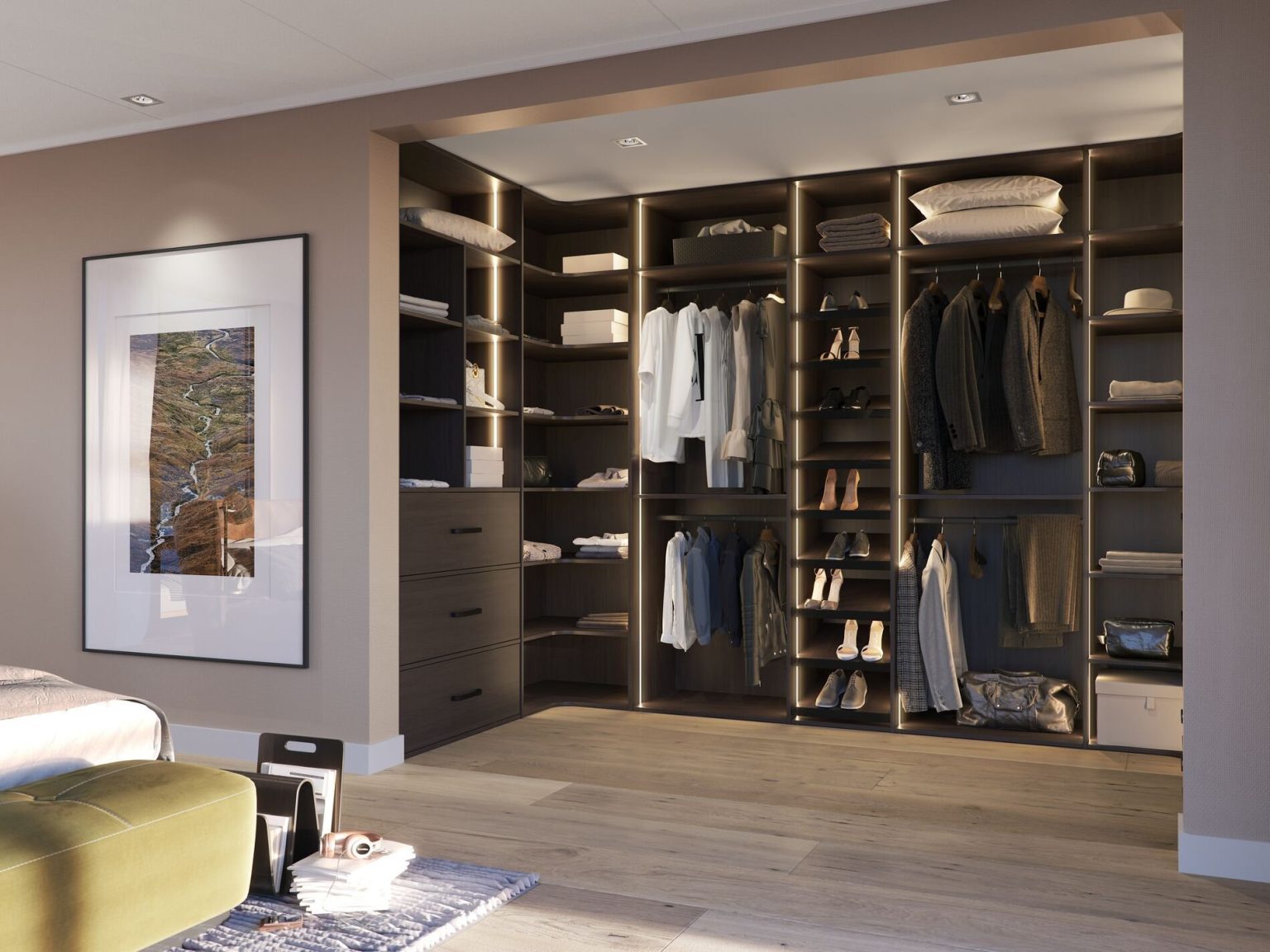 Hoe maak ik een inloopkast in een kleine ruimte? - Raffito